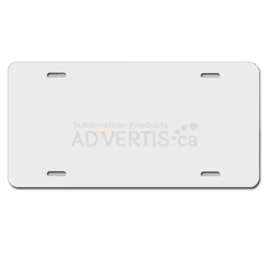 Sublimation Aluminum License Plate, 30x15 cm (11.9"x5.9") - LS-PL-WH