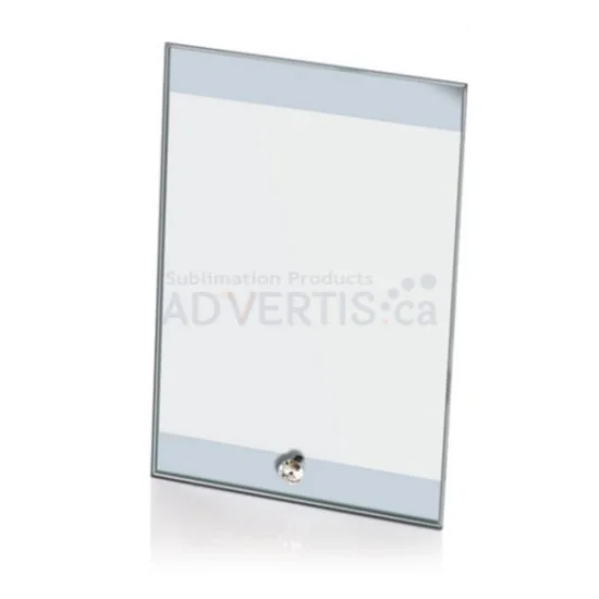 Sublimation Glass Frame with Mirror Edge, 15x23 cm (5.9"x9.1") - GF15-23ME