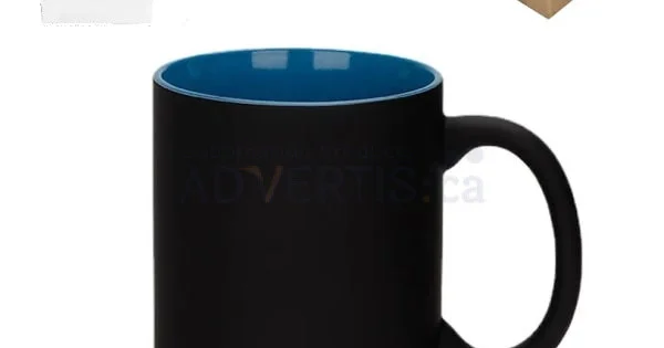 11oz. Sublimation Matte Black-Blue Magic Color Changing Mug with ...