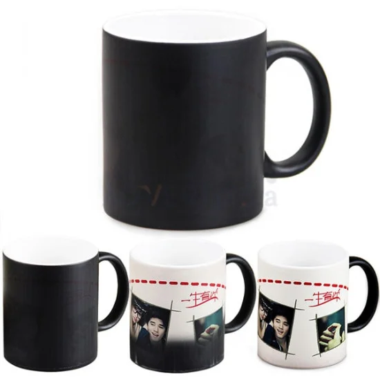 11oz. Sublimation Matte Black Magic Color Changing Coffee Mug (36 Pack)