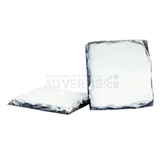 Sublimation Slate Rock Mug Coaster, 10x10 cm. - CSR-ROCK-SQ