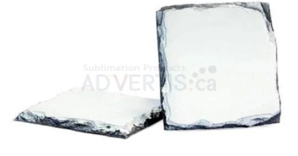Sublimation Slate Rock Mug Coaster, 10x10 cm. - CSR-ROCK-SQ